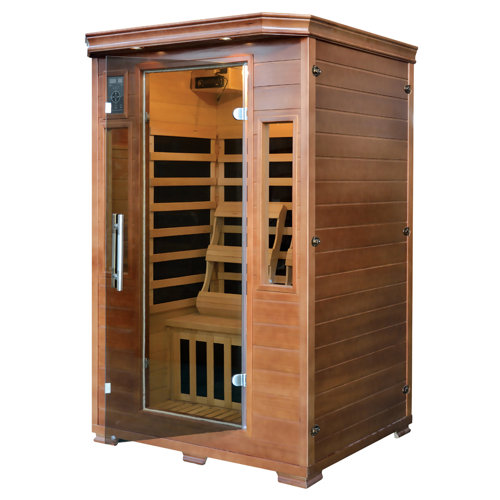 Heatwave 2-Person Hemlock Premium Infrared Sauna with 6 Carbon Heaters & Reviews | Wayfair